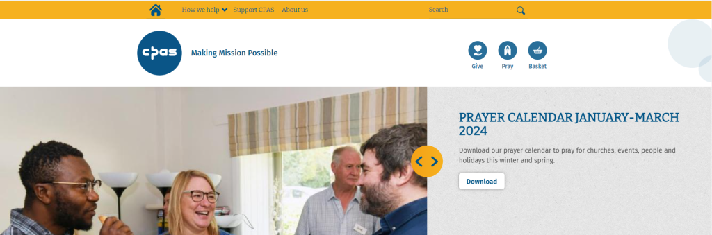 CPAS Website | Church Pastoral Aid Society